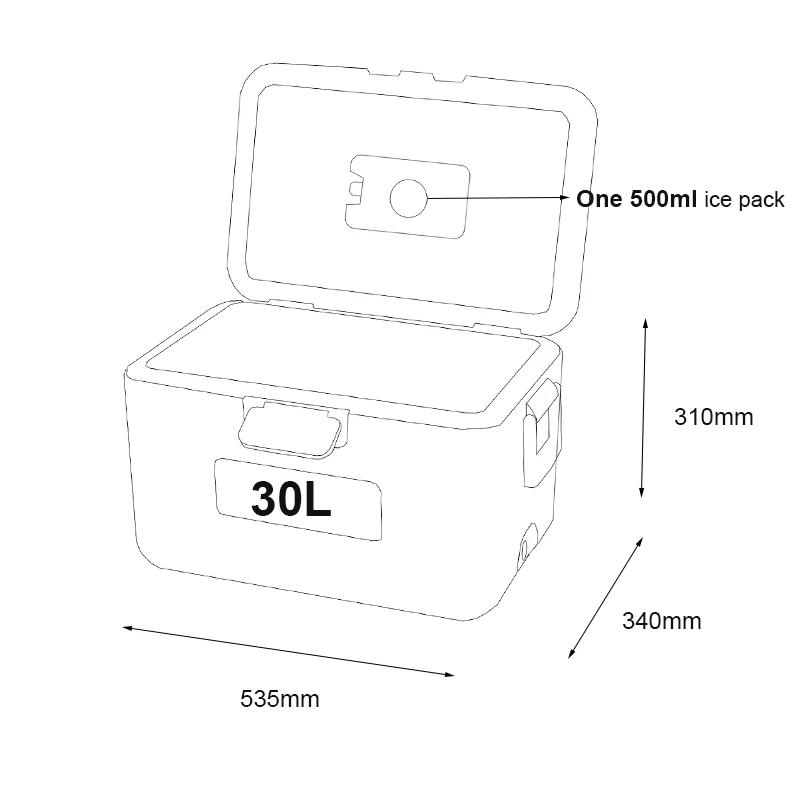 Koolyoung 3 in 1 Cooler - 60L, 30L, 5L, 2L Thermal Insulated