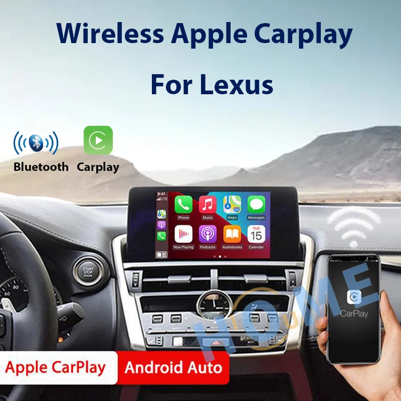 Wireless CarPlay Android Auto Module for Lexus RX NX UX LX CT GS ES LS ...