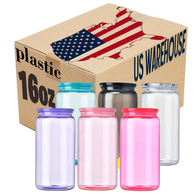 Us Warehouse Clear Transparent Colored Jelly 16oz 20oz Plastic Acrylic ...