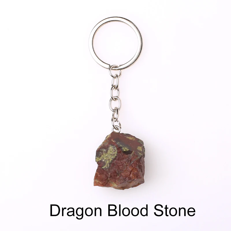 Natural Rough Gemstone Crafts - Custom Crystal Keychains