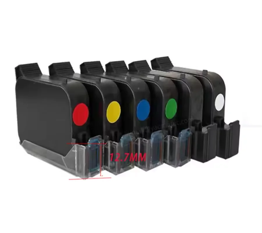 Yaomatec 12.7mm Solvent Based Handheld Online Inkjet Printer