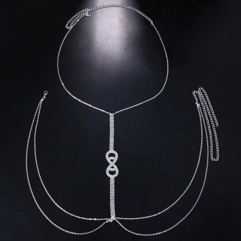 Luxury Sexy Top Chain Rhinestone Chest Bracket Bra Jewelry Chain For ...