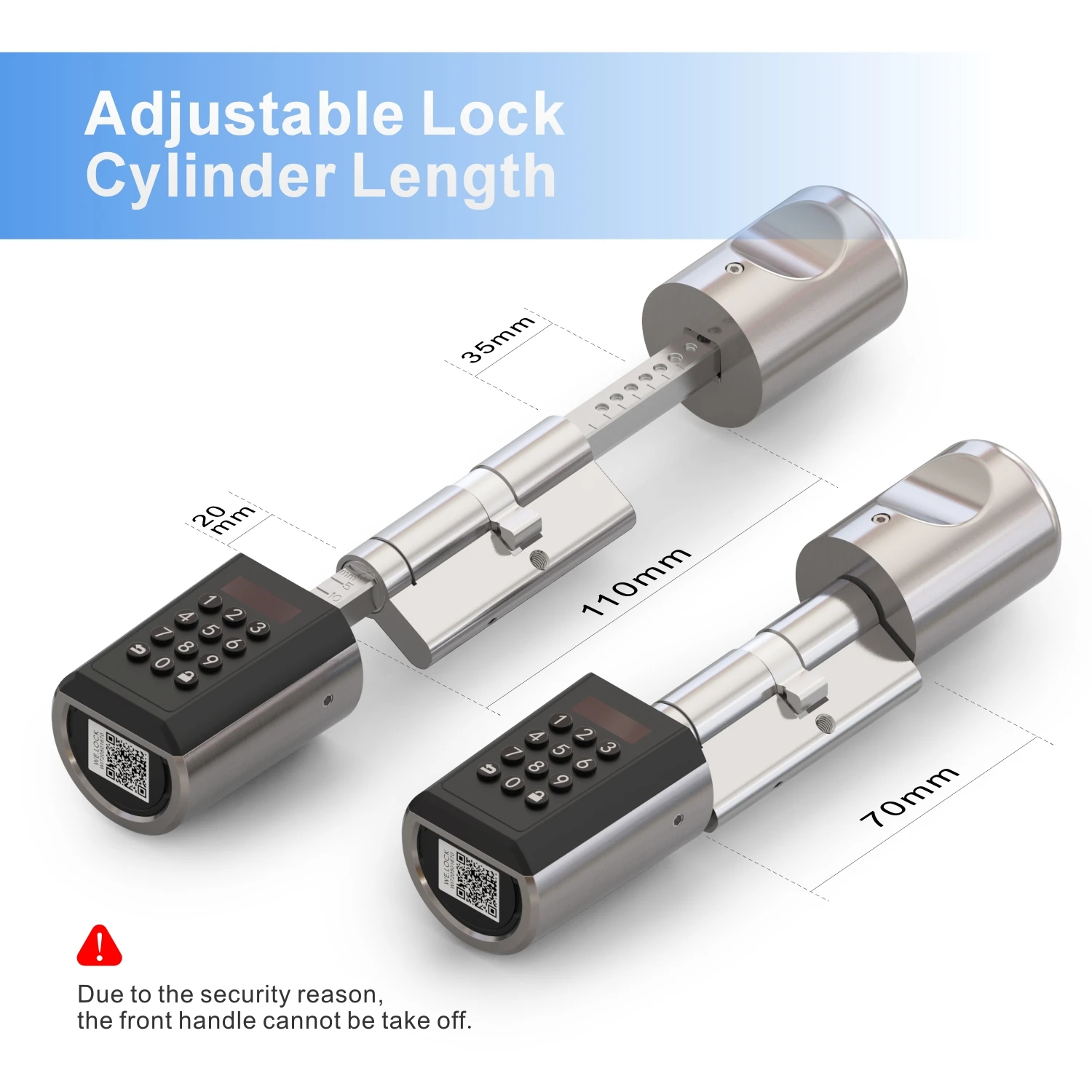 Factory Tuya Smart Lock BNB Digital Door Lock With LED Screen Password ...