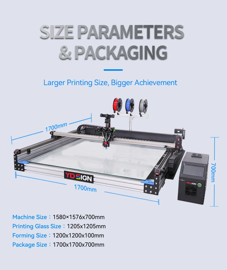 Large Scale 3D Sign Printer 3D Letter Illuminated Signage Printer ...