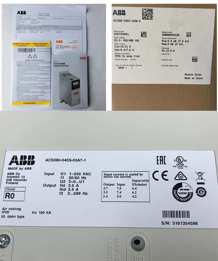 Acs380-040s-05a6-4 New And Original Abb Frequency Converter Acs380 Series Inverter In Stock ...