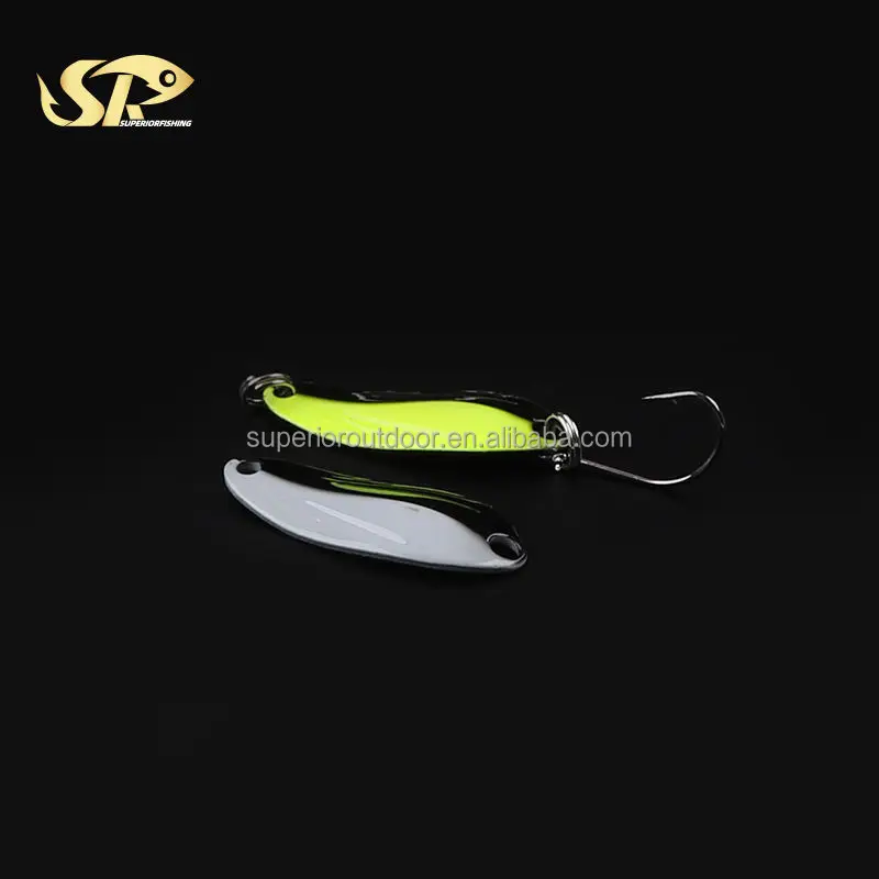 SUPERIORFISHING Mini Spoon Lure 33mm 2.2g Metal Spoon Bait Trout Lure ...