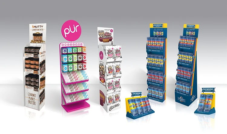Supermarket Fmcg Retail Promotion Oatmeal Display Stands Floor Standing ...