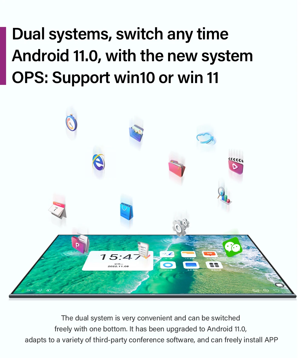 China 55 Inch Smart Class Interactive Board School Interactive Panel ...