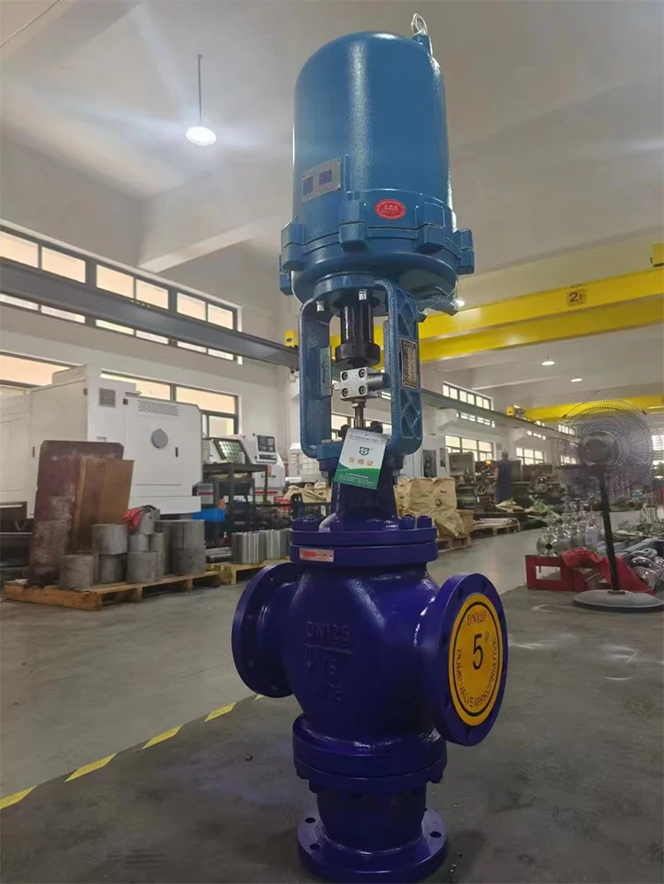 3-outlet Shunt Electric Regulating Valve Dn65 Thermal Oil High ...
