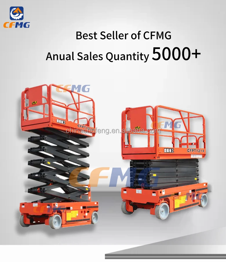 Mobile Hydraulic Electric Self Propelled Scissor Lift Table Elevated ...