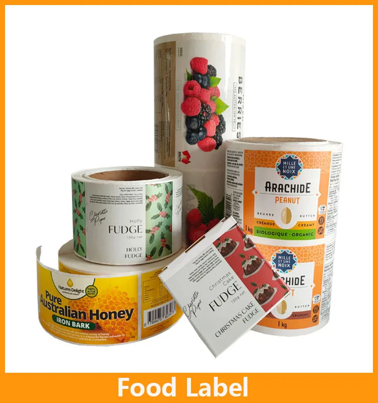 Waterproof Custom Food Logo Label Self-adhesive Sticker - Buy ...