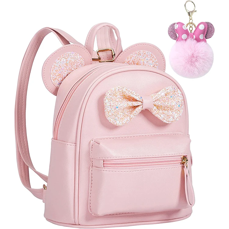 Fashion Cutest Cartoon Toddler Bow Mouse Ears Bag Mini Travelling ...