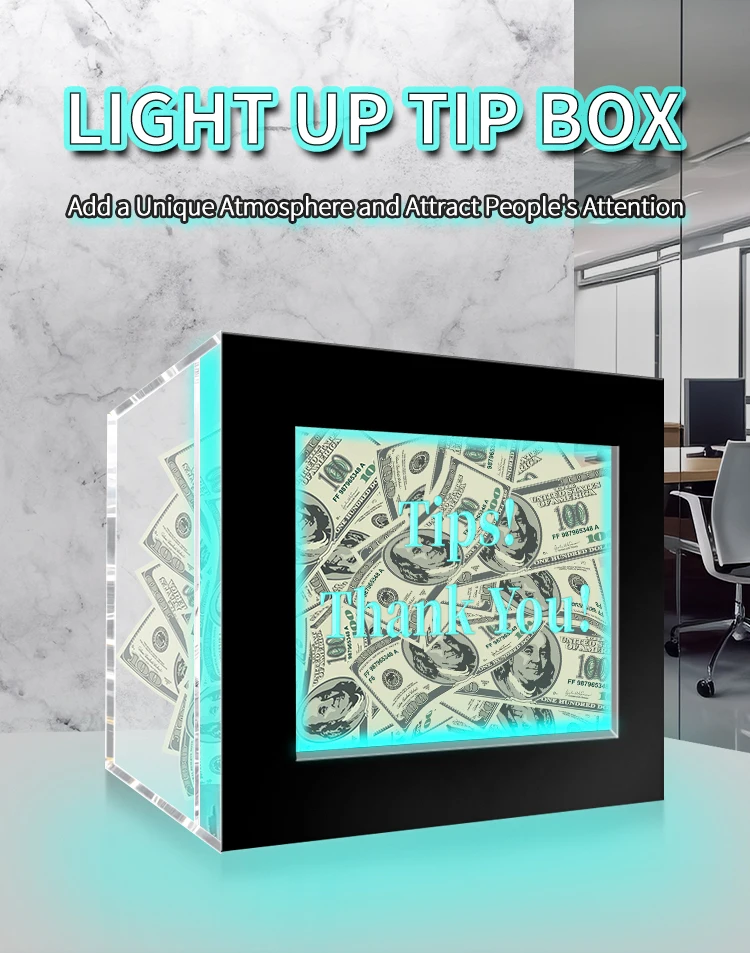 Acrylic Donation Box with Lock - Attract Attention & Secure Donations
