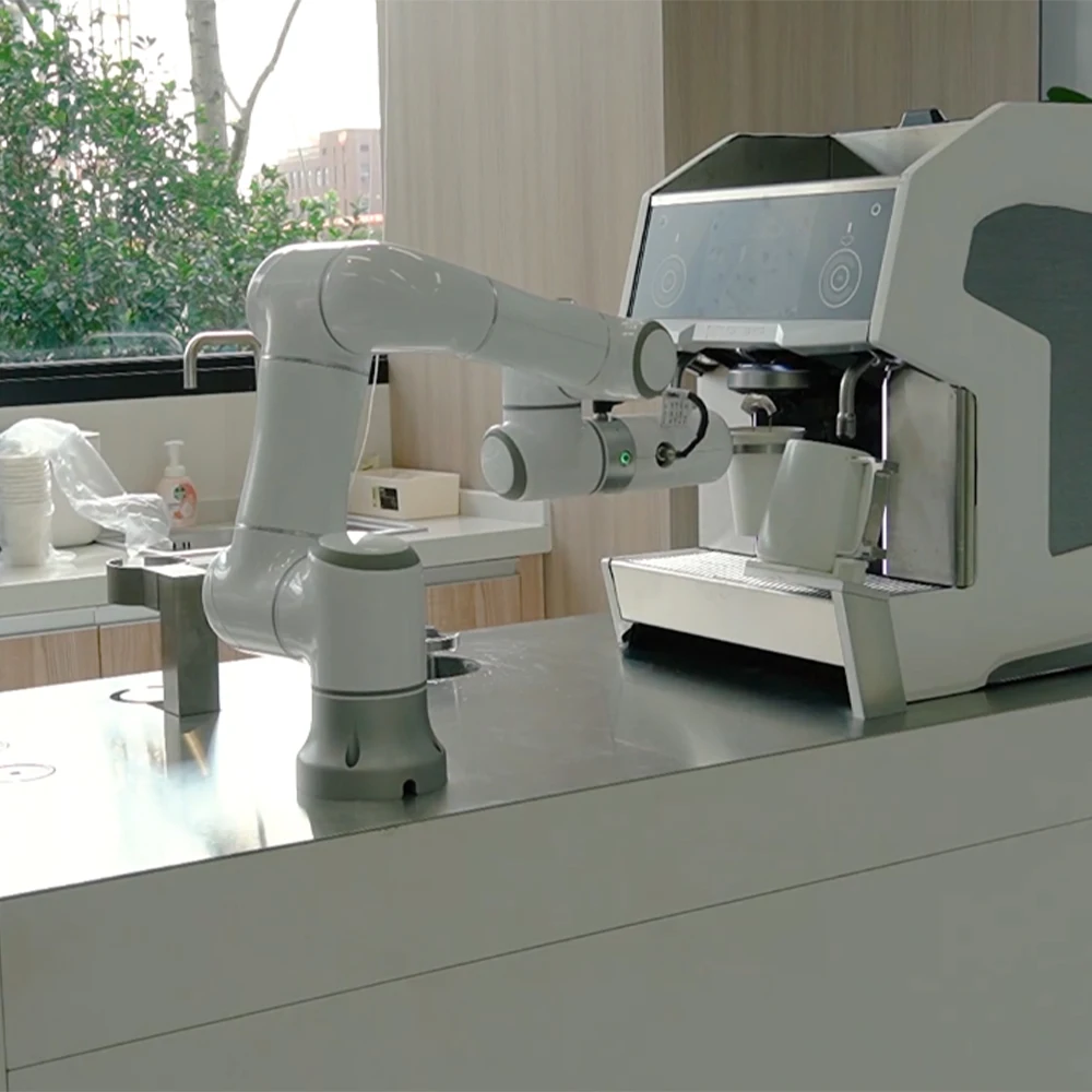 Robotic Arm Coffee Serving 6 Axis Desktop Industrial Robotic Mechanical ...