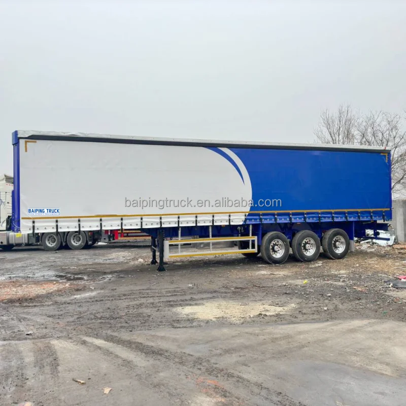 14000mm 900 Gsm Tarpaulin Printable Side Curtains Semi-Trailer Cover ...