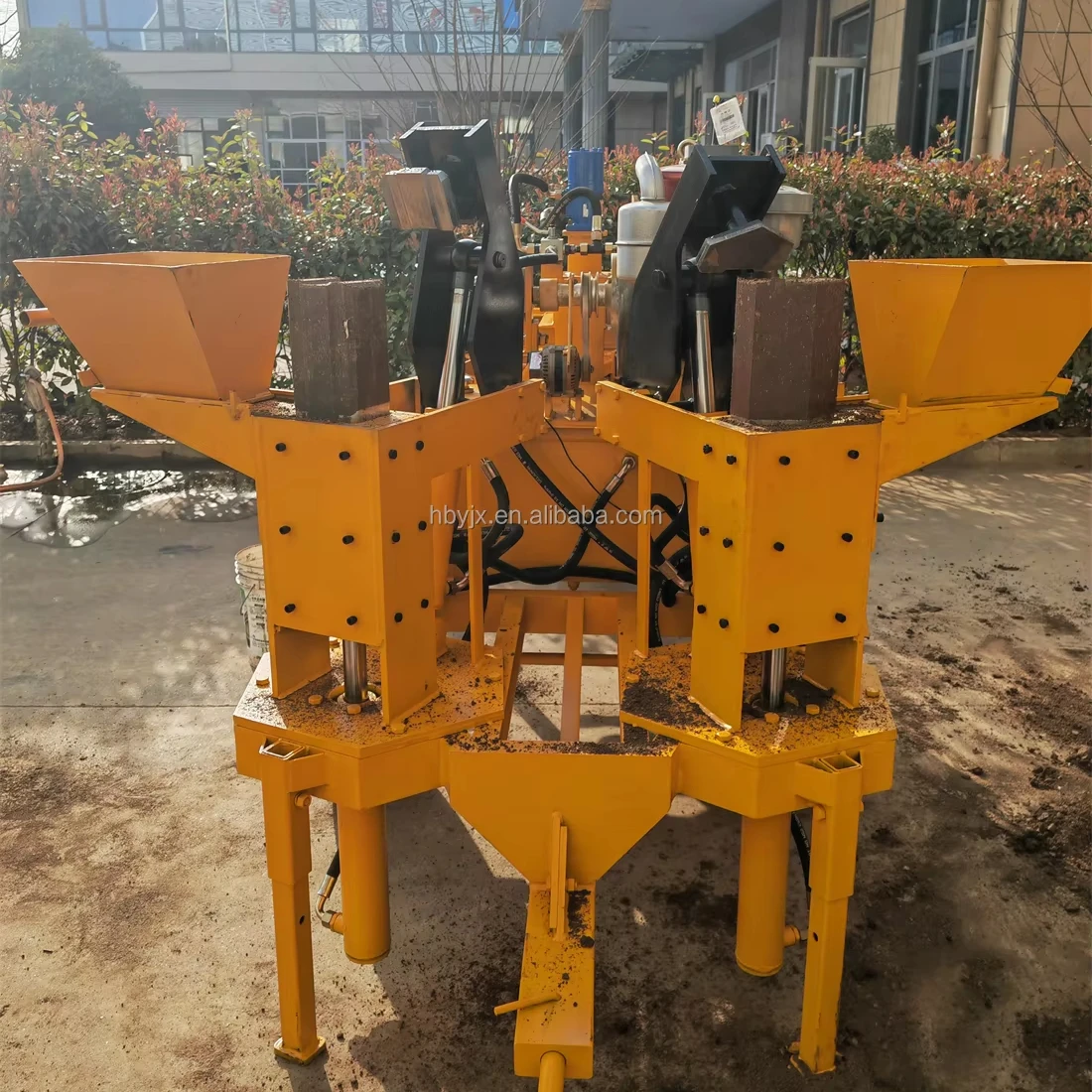 Soil Cement Interlocking Rammed Earth Brick Making Machine M7MI Block ...