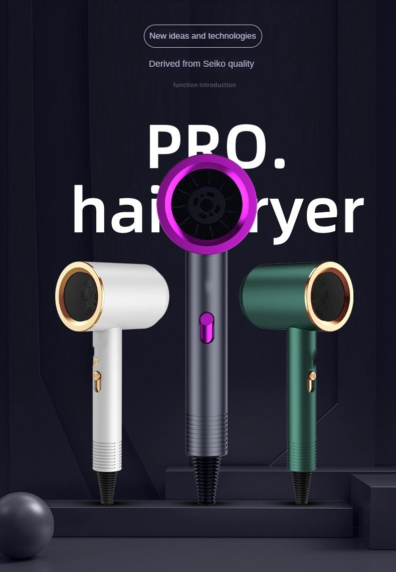 Home Wholesale Hair Dryer Household High-power Blue Light Negative Ion ...
