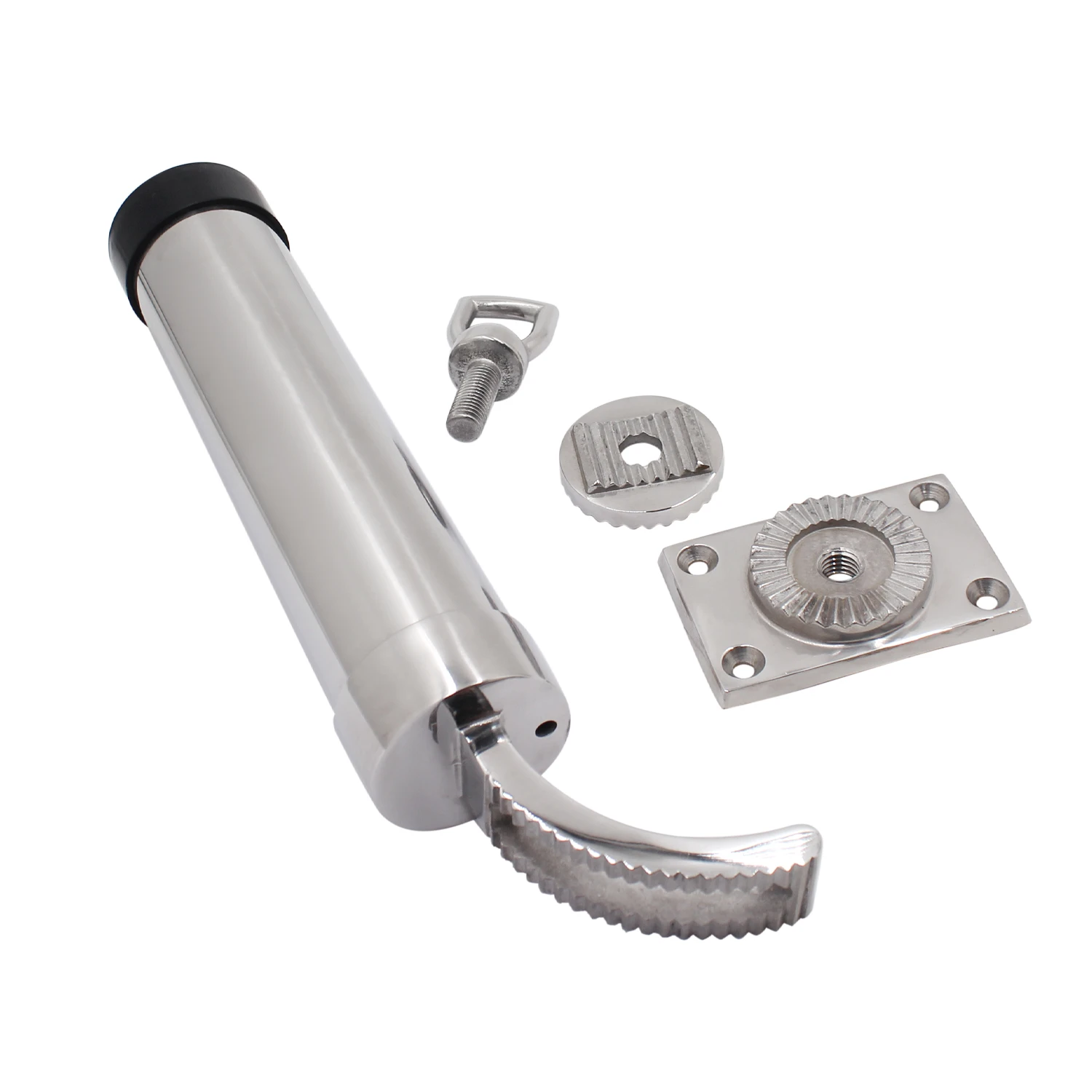 Marine 316 Stainless Steel Boat Deck Mount 360 Degree Angled Adjustable ...