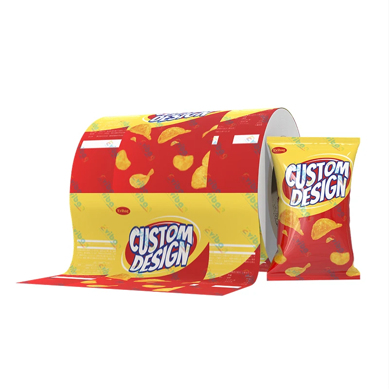 Custom Laminated Back Seal Plastic Bags for Snack Puffs Food Popcorn ...