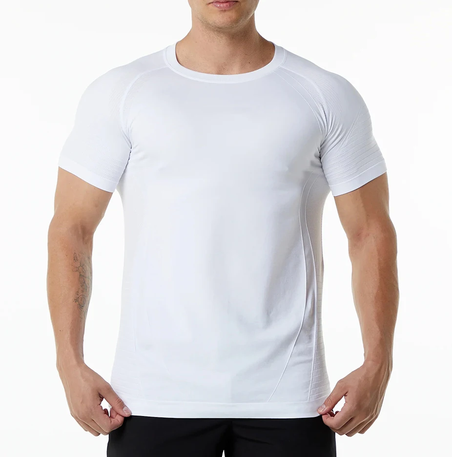 Custom Muscle Slim Fit Blank T Shirt Plain Tshirt Men Gym Workout ...