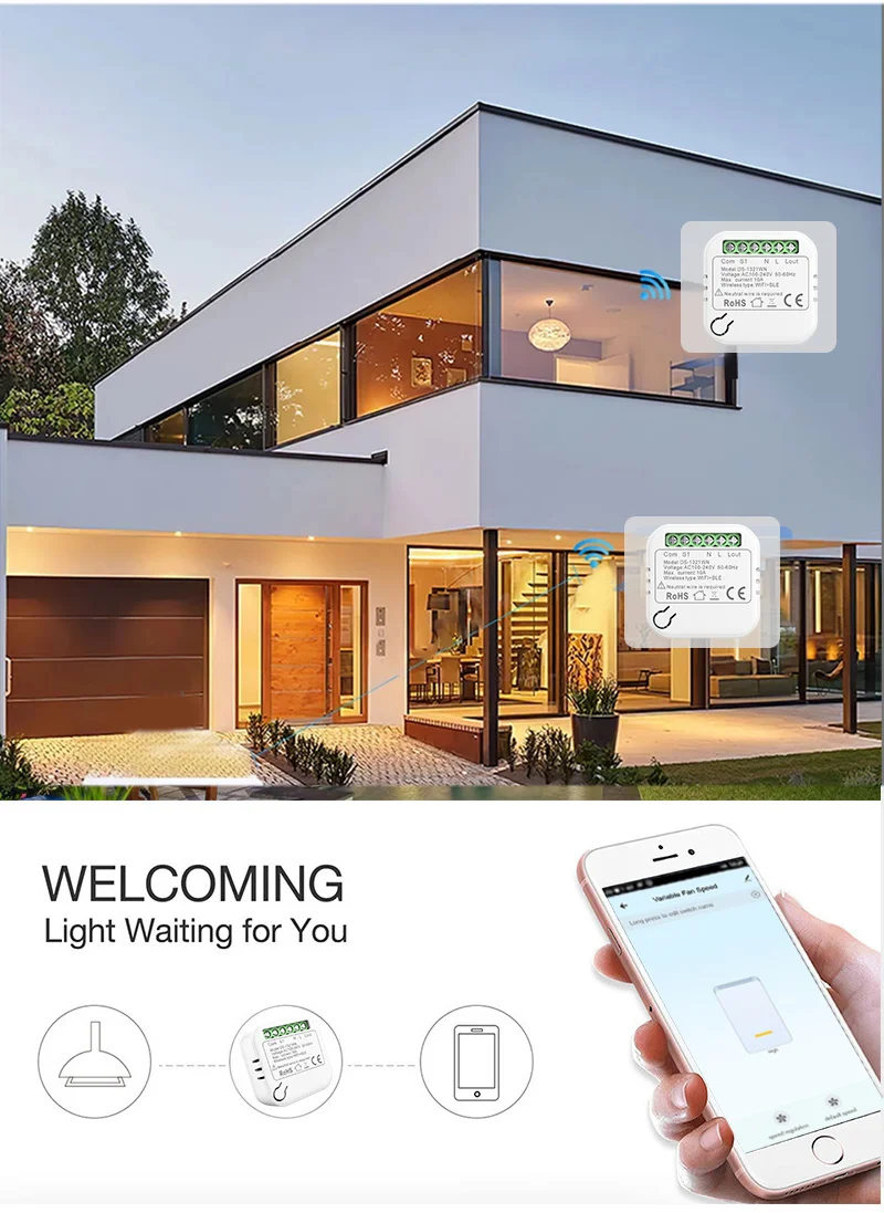 Smart Home Control with Tuya Wifi Mini Inteligente Switch