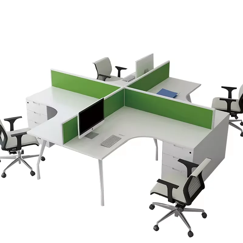 office workstation 4 person office workstation office cubicle Modular ...
