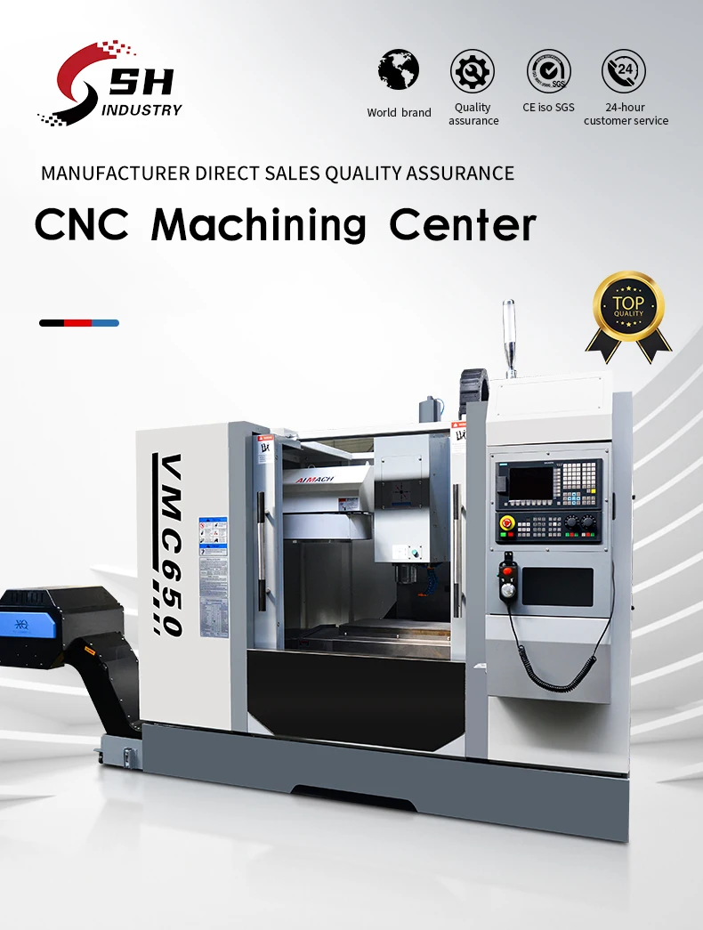 High Quality Bt40 Milling Machine Cnc Vmc650 5 Axis Cnc Vertical Machining Center - Buy Bt40 ...