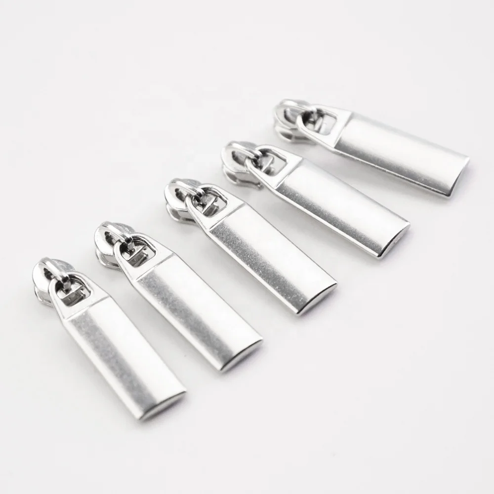 Custom Logo High Quality Metallic Zippers Puller 3# 5# 8# Zip Head ...