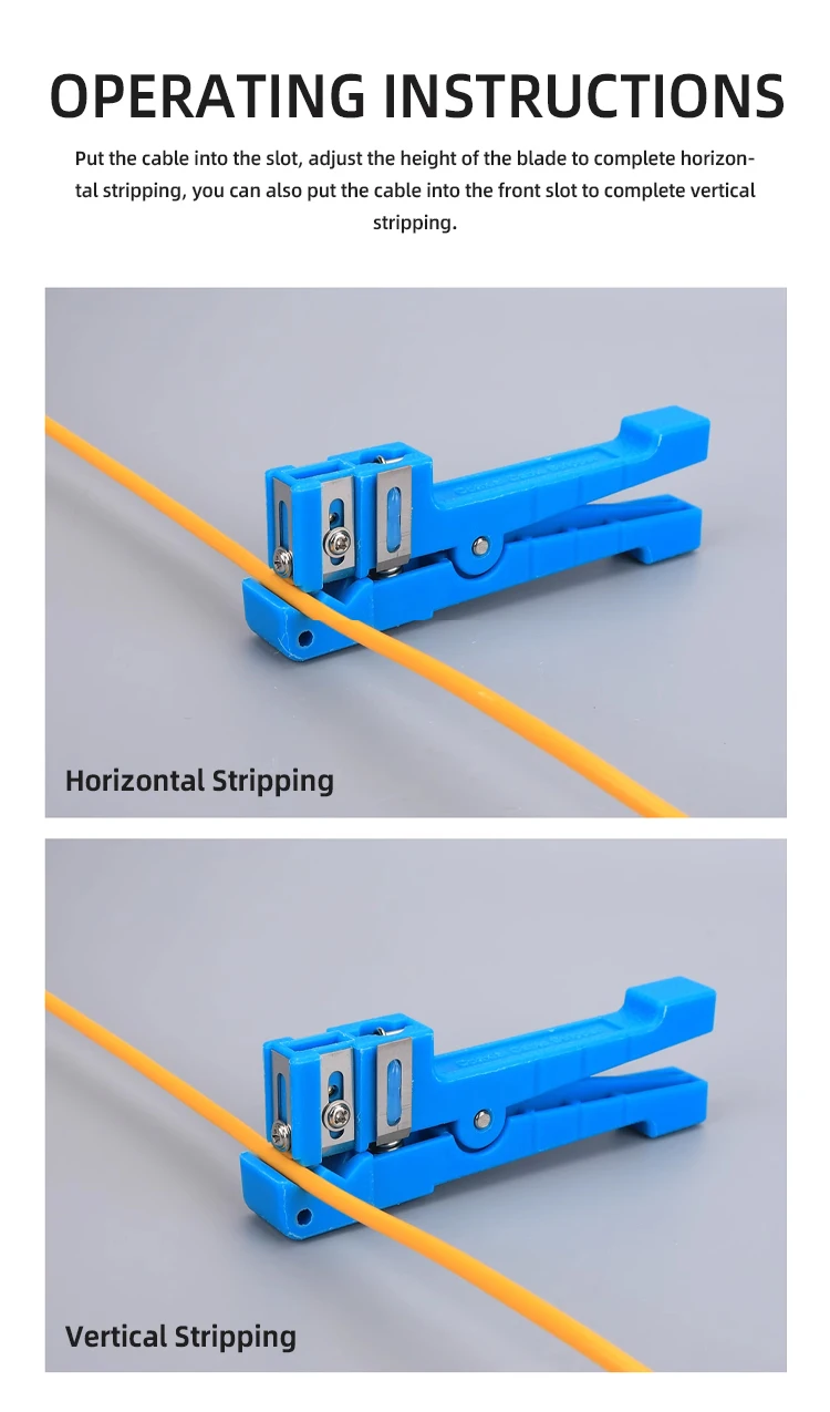 Hot-sale Fiber Optic Cable Cutter Coax 45-163/45-162 Cable Stripper For ...