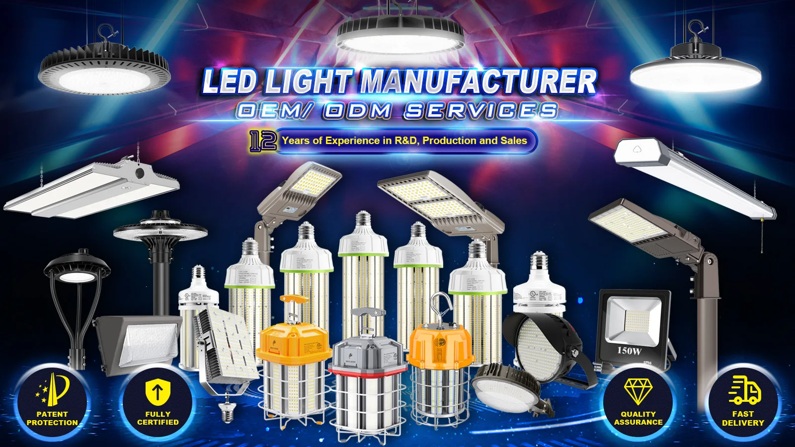 5 Years Warranty Ip65 Competitive Price Soccer Field Lighting 100w 150w ...