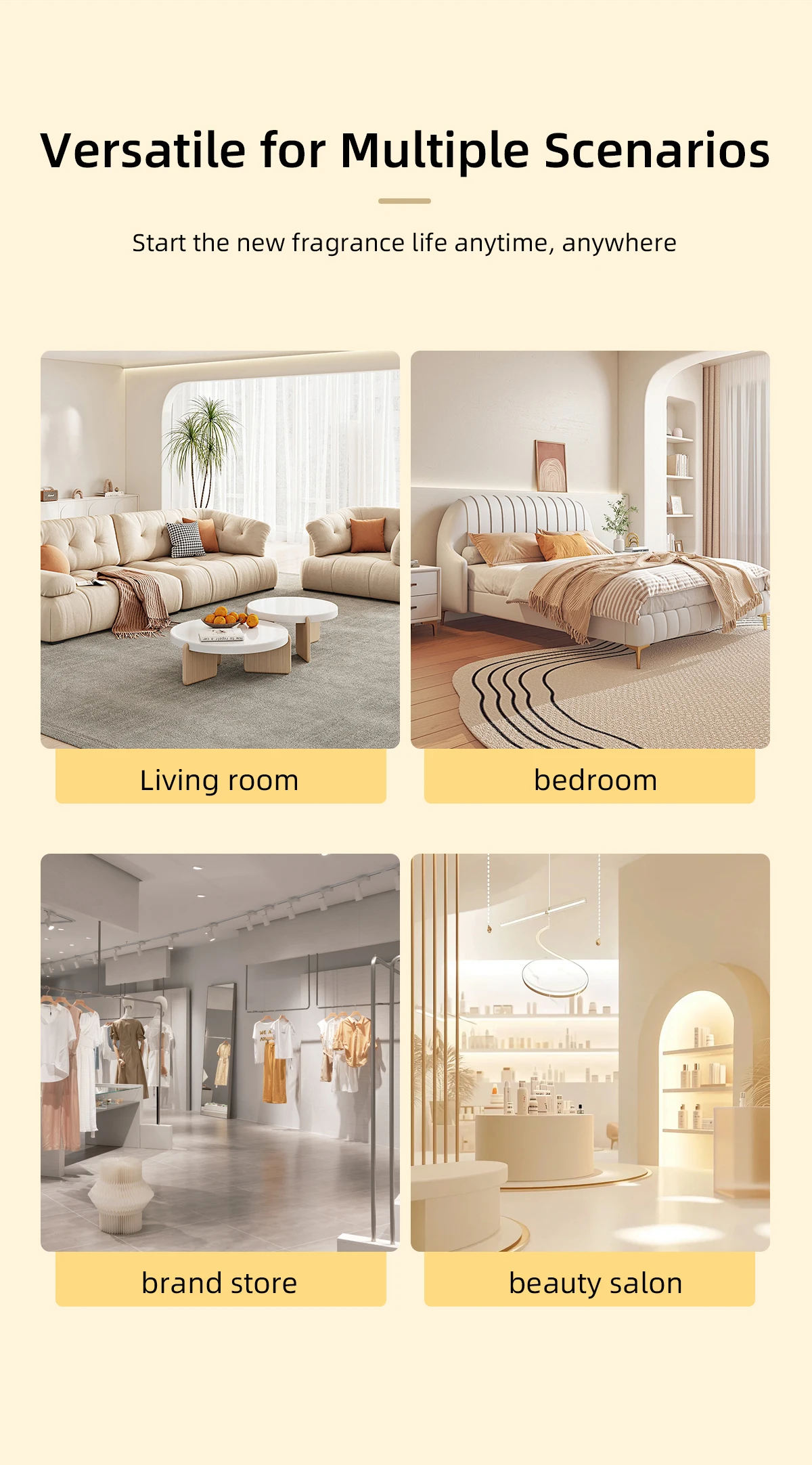 SCENTA Tabletop Smart Electric Tower Stand Scent Diffuser Machine for ...