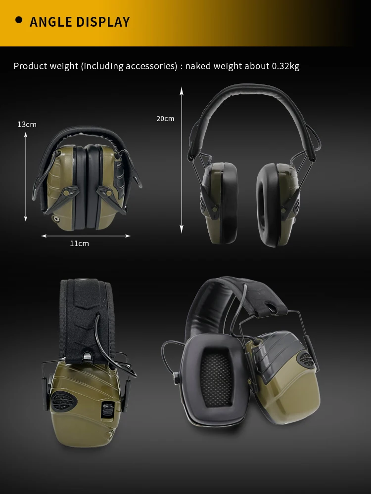 Hot Sell Electronic Earmuff Tactical Ear Protection Tactical Headphone ...