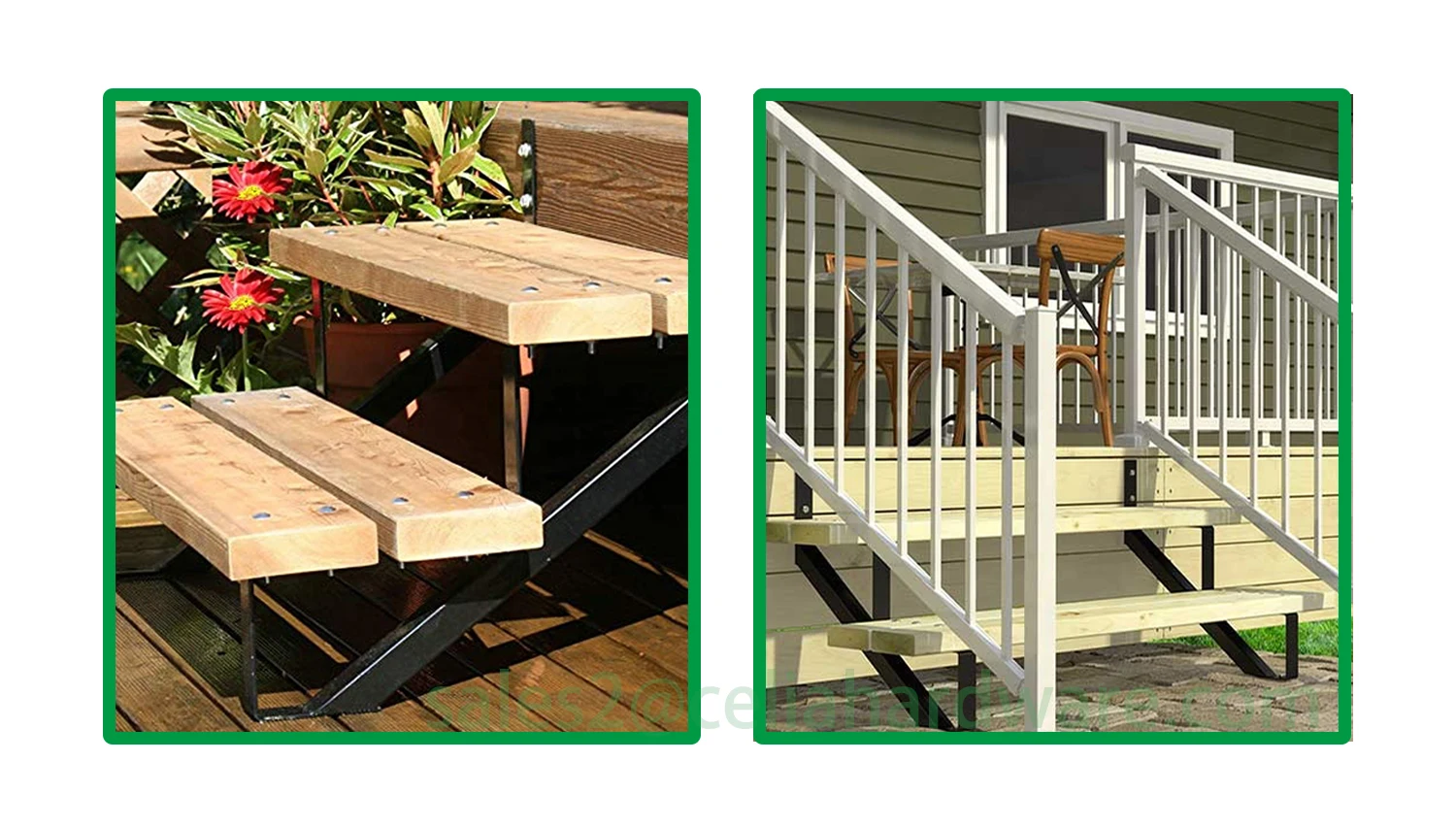 Celia Exterior Metal Steel Stair Stringer For Garden - Buy Metal Stair ...