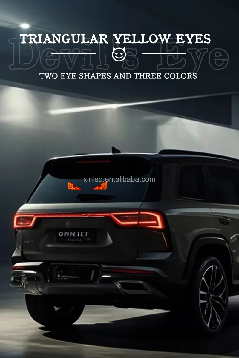 Devil Eyes - LED Blinking Eyes for Car Windshield Panels