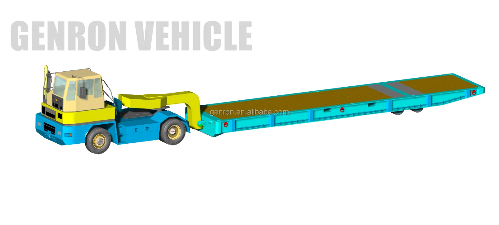 Port Using RORO Mafi Trailer 50tons 60tons 80tons 100tons 120tons 40ft ...