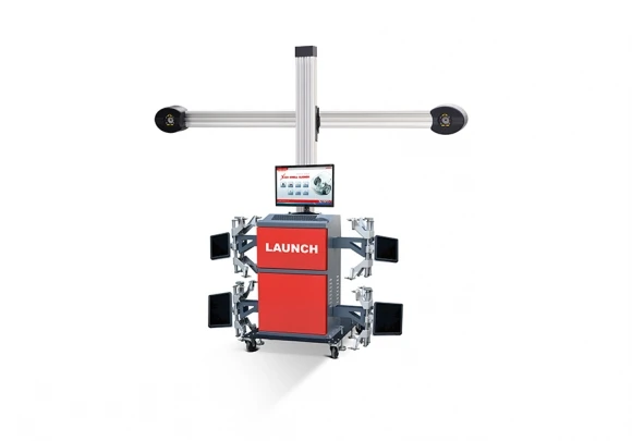 Launch X-831c2 Movable 3d Wheel Alignment Equipment Four Post Car Lift ...