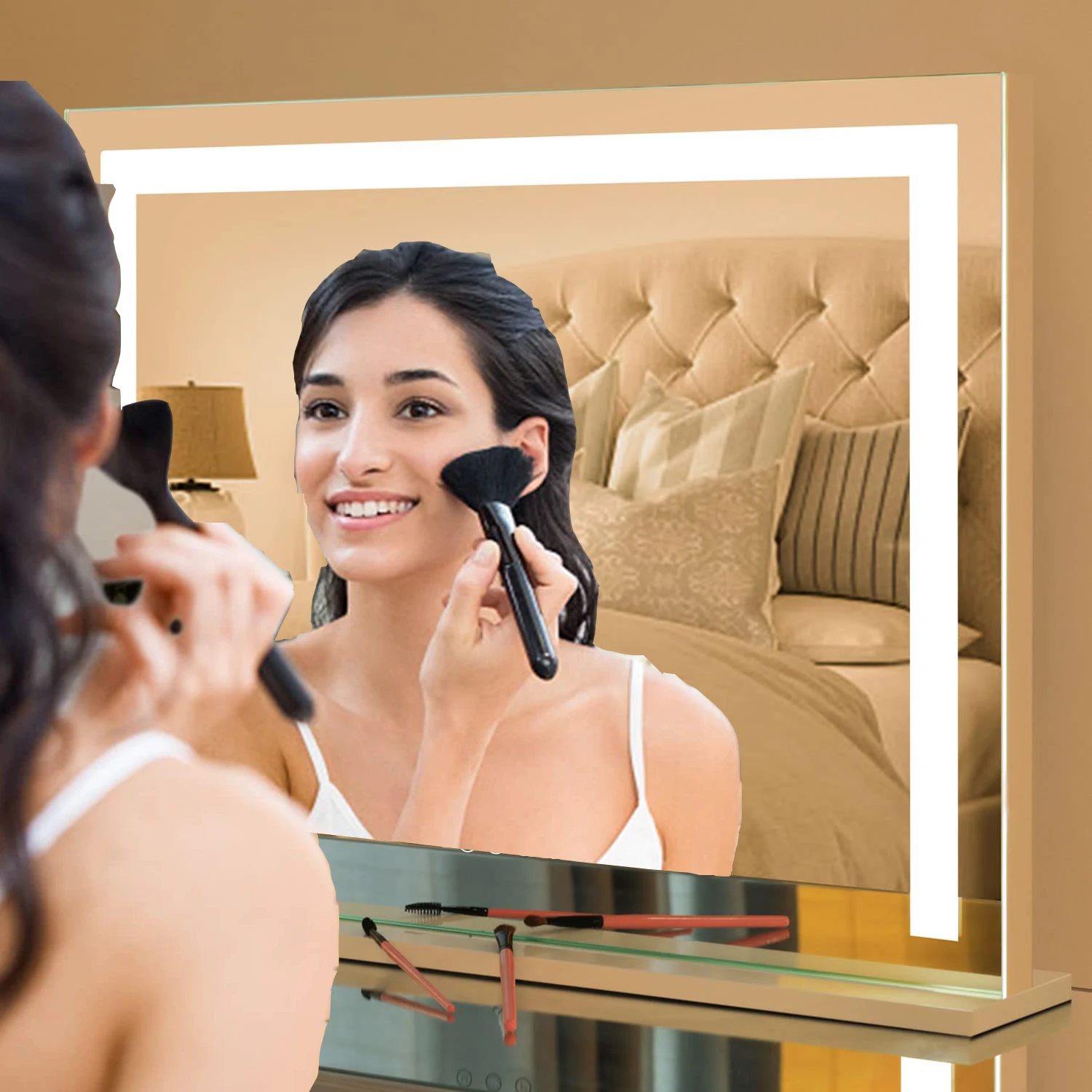 Wall Lights Vanity Lighted Mirror Cosmetic Beauty Hollywood Dressing ...