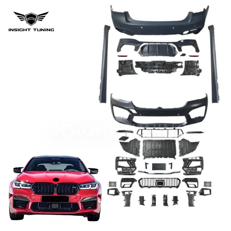 Hot Selling New 5 Series 540i Headlight Front Lip 2021+ Narrow Bodykit ...