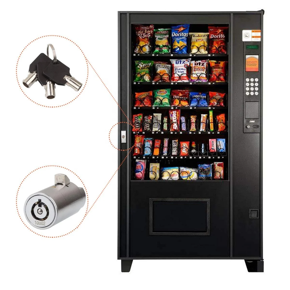 Jw Optional Snack Vending Machine With Card Reader - Buy Freezer ...