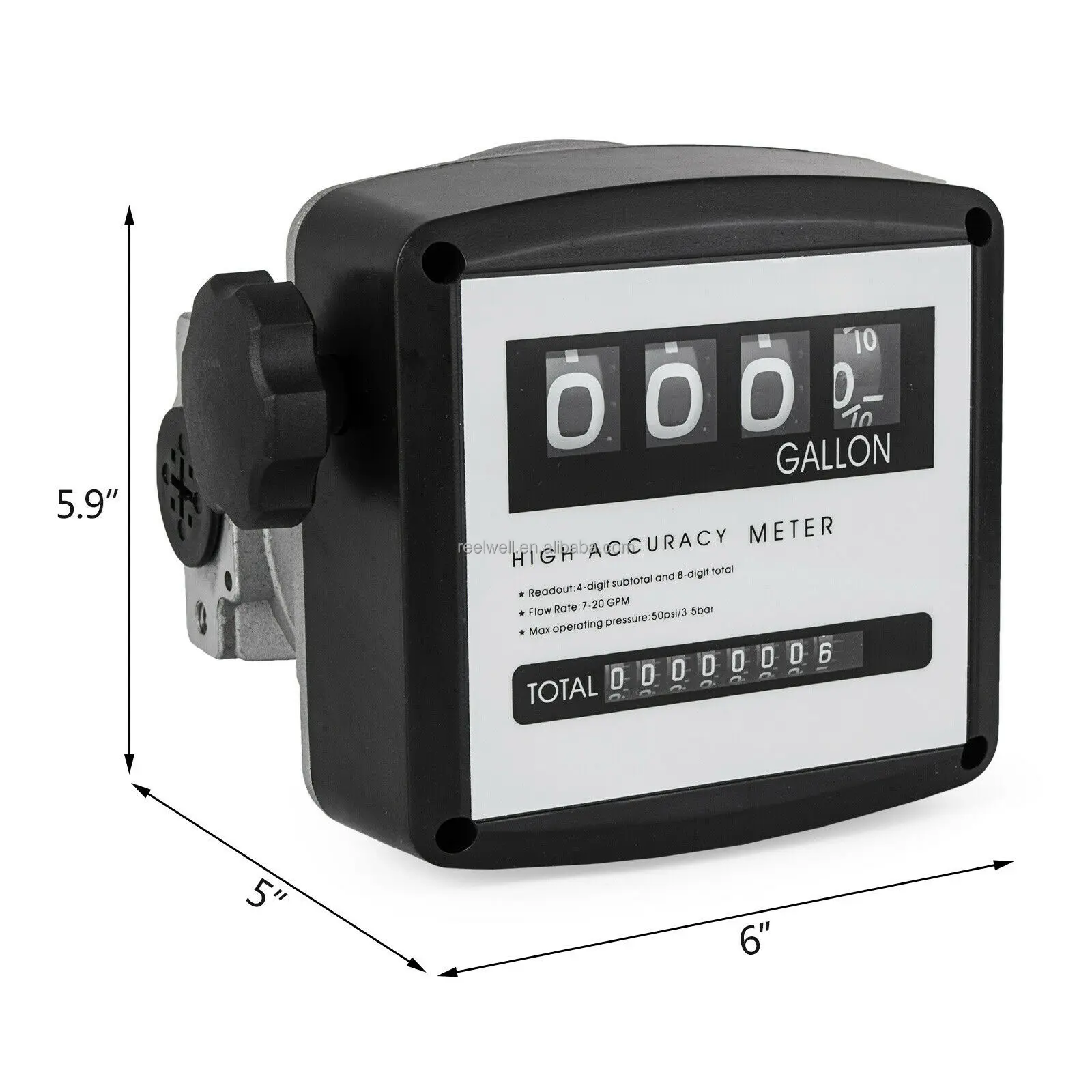 Universal Mechanical Flow Meter,4 Digit Counter,Diesel Flow Meter - Buy ...