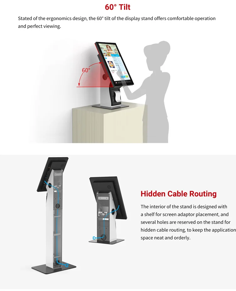 Commercial Screen Stand Floor Standing Screen Display Enclosure Stand ...