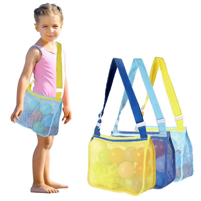 Summer Kids Travel Beach Mesh Shoulder Bag Various Color Little Girls ...