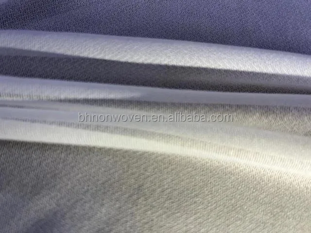 Wholesale Circular Knitted Interfacing Double Dot Elastic Polyester Woven Interlining for ...