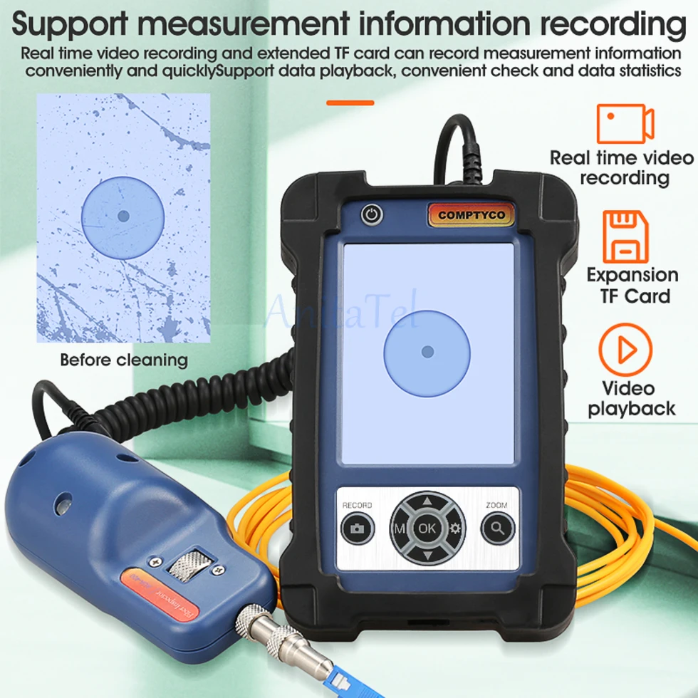 Optical Fiber End Face High End Detector Optic Microscope FTTH Video ...