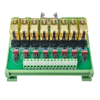 8 Channel 12a 250vac/24vdc Dcs Series Provincial Wiring Relay Module ...