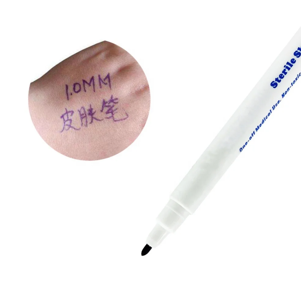 Surgical Skin Marker Pen Gentian Violet Ink Marking Pen With Sterile ...