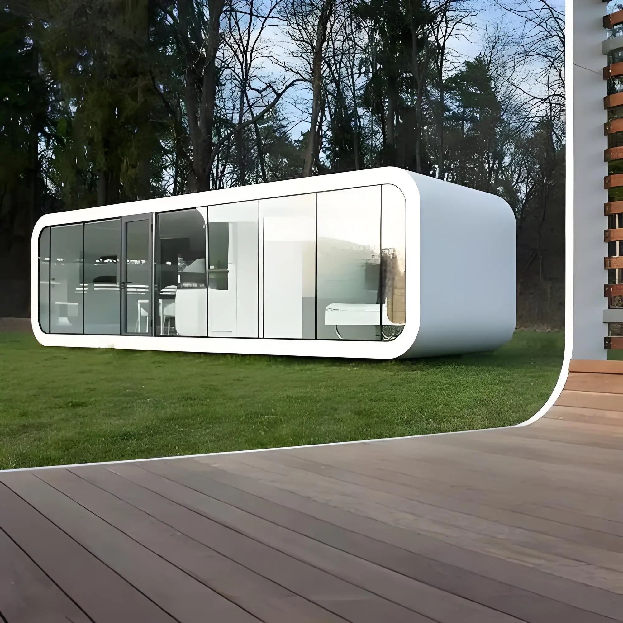 Modern Luxury Prefab Houses - Apple Pod Modular Outdoor Capsule