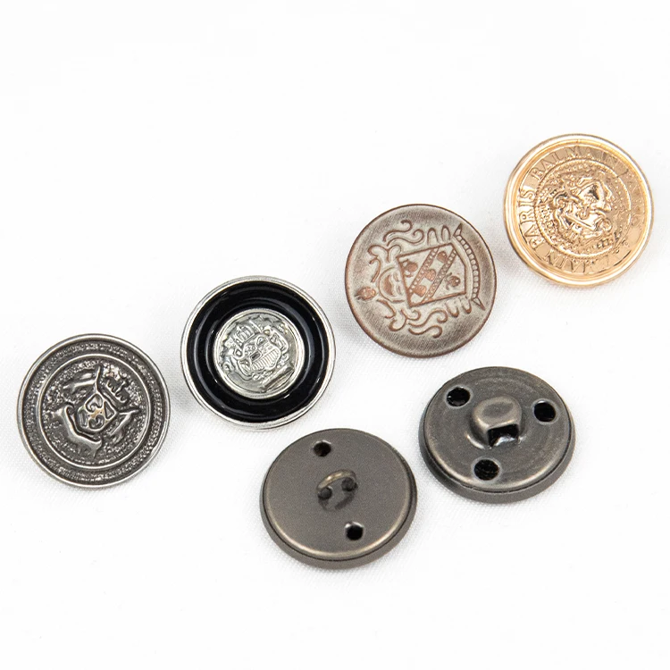 Custom Logo Men Overcoat Brass Clothes Jacket Botton Metal Sewing ...