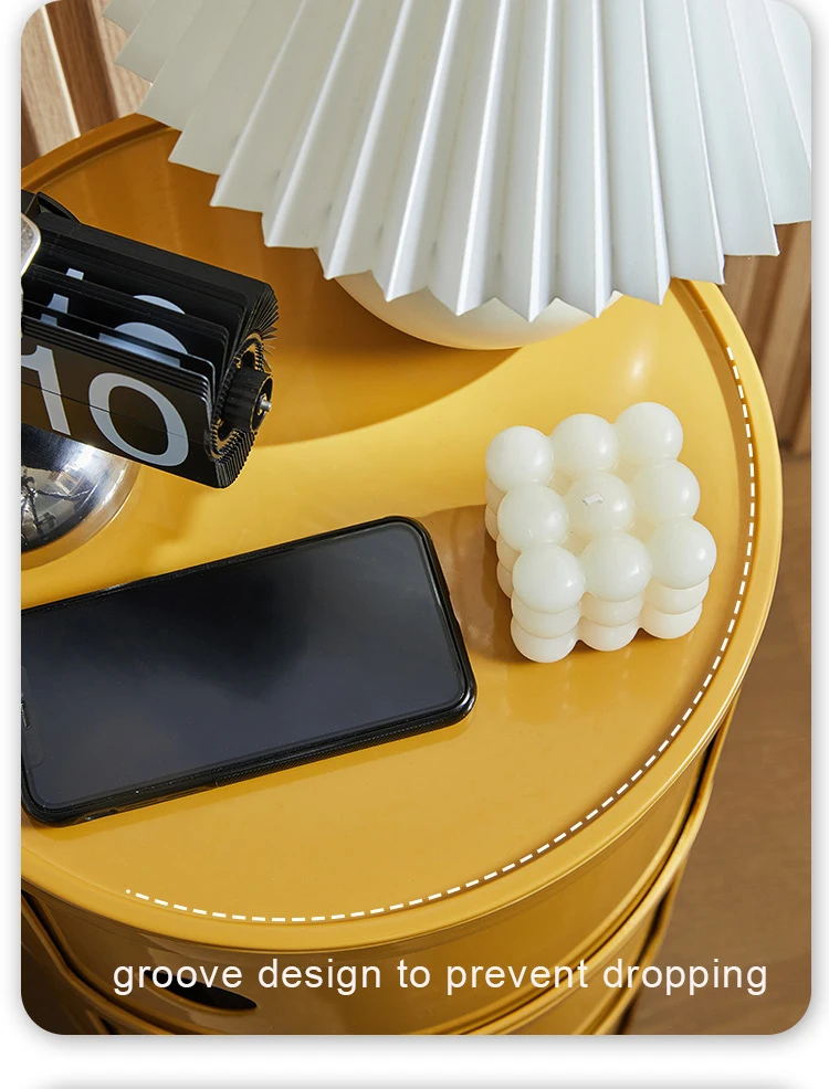 Nordic Modern Design ABS Plastic Storage Cabinet - 3 Layers