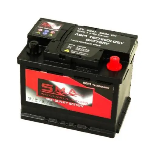 60Ah Start-Stop AGM Lead Acid Car Battery New JIS Standard MF Starter ...